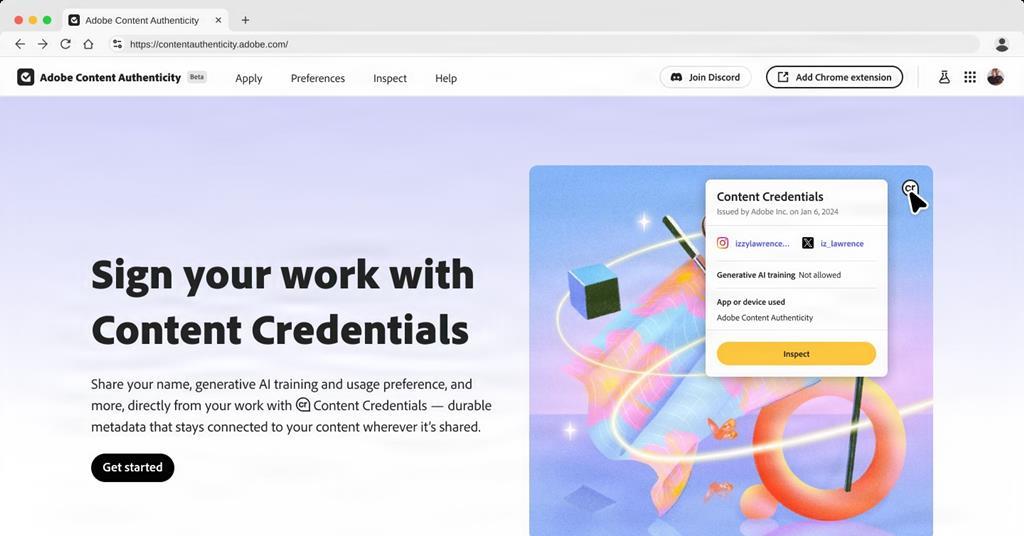 Adobe launches free Content Authenticity web app | News | Broadcast