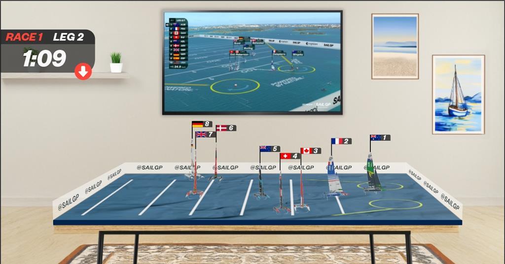 SailGP launches real-time VR 3D tabletop viewer | News | Broadcast