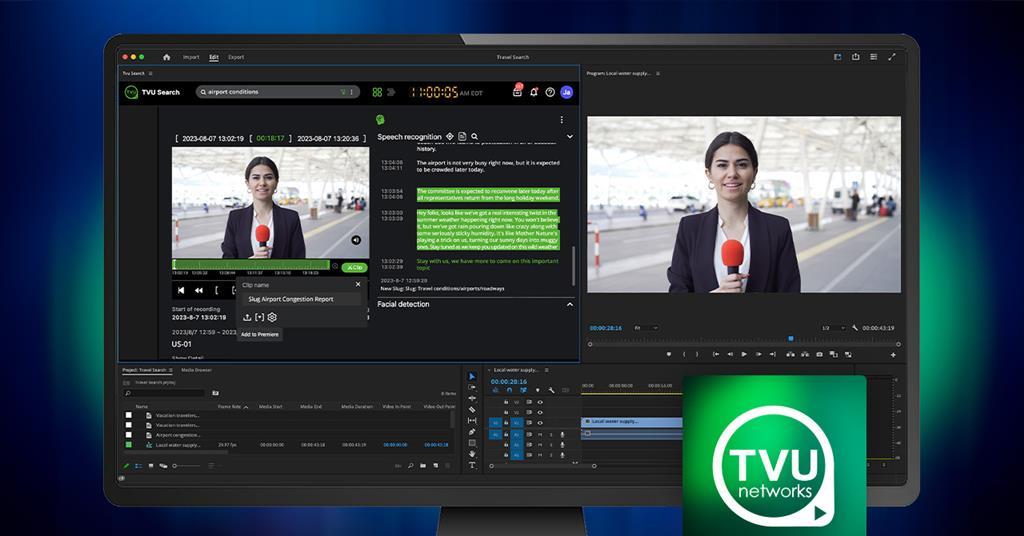 TVU Networks launches Adobe Premiere Pro plug-in | News | Broadcast