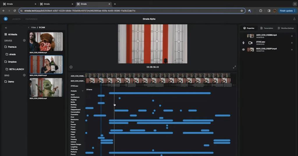 NAB 2024: Strada debuts AI-powered workflow automation | News | Broadcast