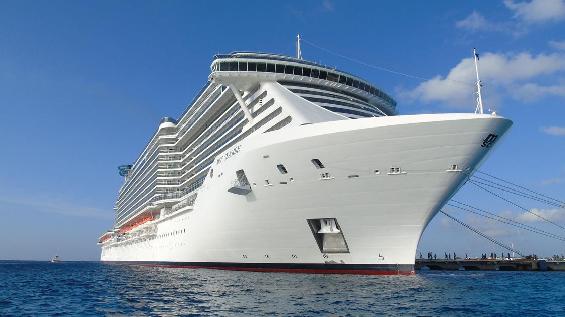 Mega Cruise Ship flies for C5 | Ratings | Broadcast
