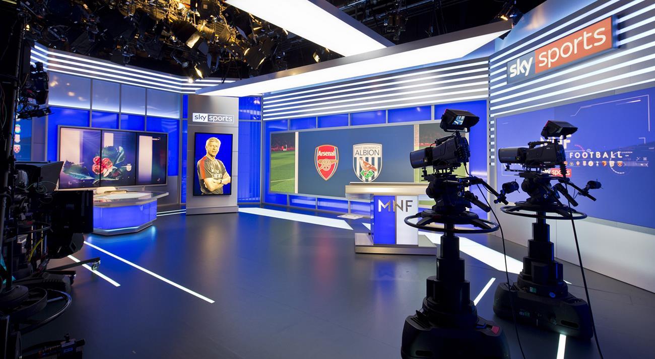 Sky upgrades sports studios with LED flex lighting | News | Broadcast