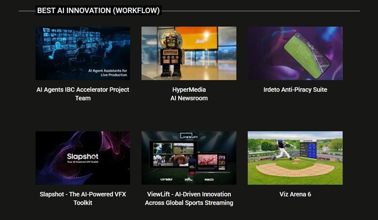 Broadcast Tech Innovation Awards 2025 - Shortlist revealed | News ...