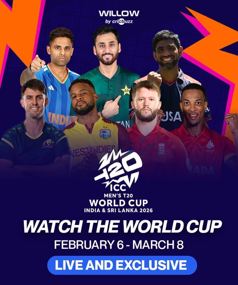 Willow partners YouTube for free T20 World Cup streaming with Jomboy ...